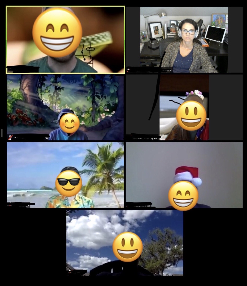 Having FUN with Zoom Backgrounds in times of COVID-19