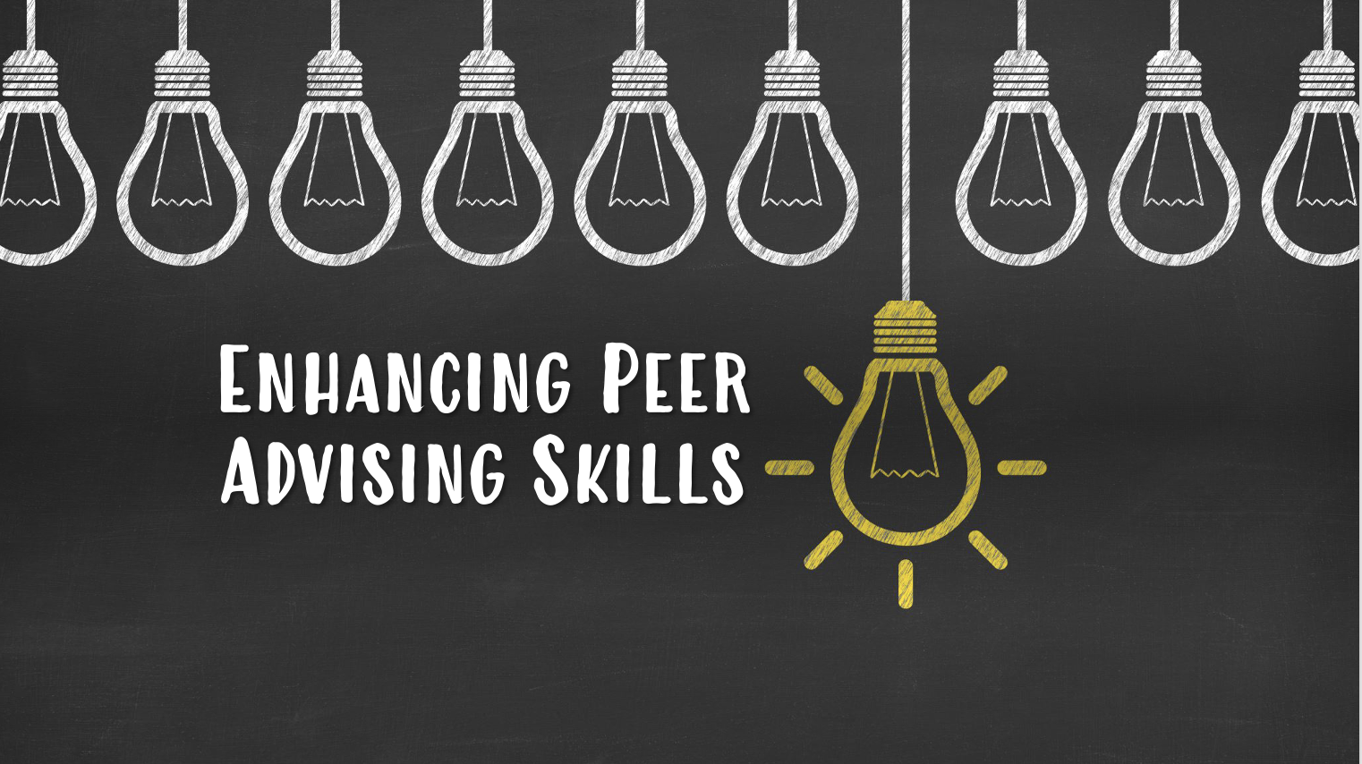 Enhancing Peer Advising Skills in STEM